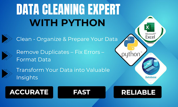 Clean and transform your data using python by Jsantiagom | Fiverr