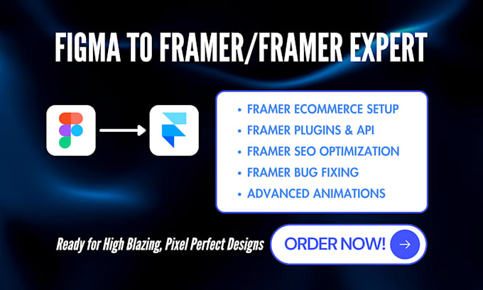 Redesign framer website framer seo bug fix framer cms figma to framer ...