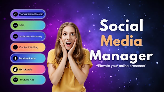 Be your pro digital media manager, content creator by Amnaedits2 | Fiverr