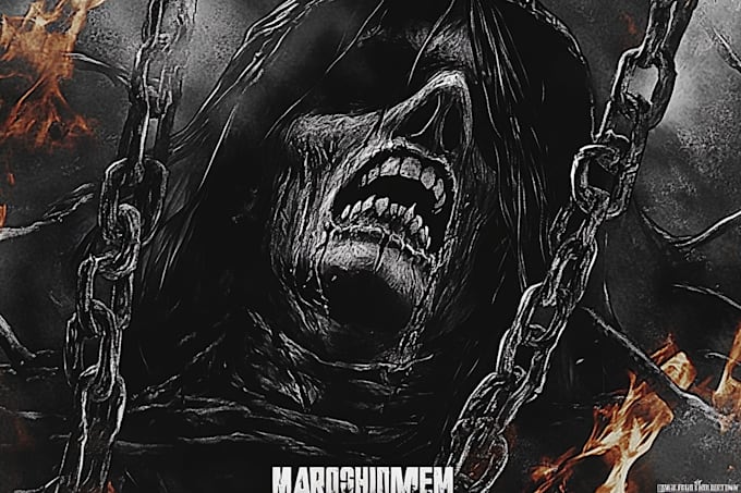 Draw metal cover album and heavy metal illustration dark art by ...