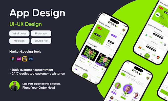 Create modern figma app design with top notch app ui ux design by Usmaninayat | Fiverr