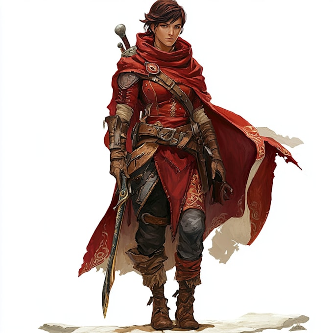 Draw dnd character art illustration, dnd party, fantasy, game art ...
