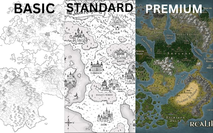 Custom vector fantasy maps for dnd tabletop rpg inkarnate game map ...