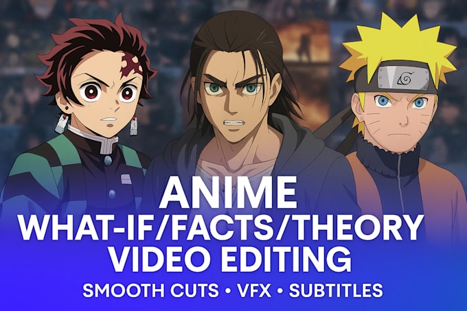 Create anime what if, theory or facts videos by Omerbaig321 | Fiverr
