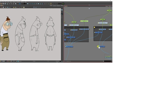Rig 2d, rig de armonía toon boom, animación de sincronización de labios ...