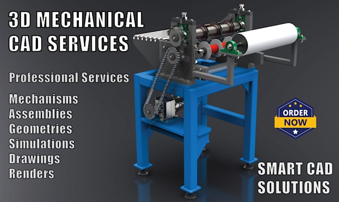 Create 3d cad models, mechanical designs and engineering projects by ...