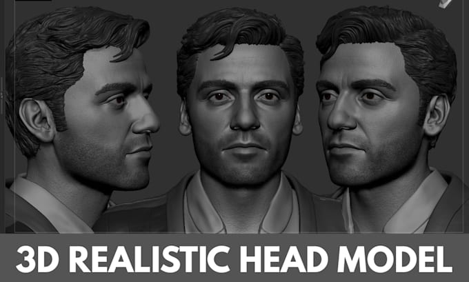 Sculpt 3d head realistic head 3d facial likeness 3d head bust model for printing by Kennie_222 ...
