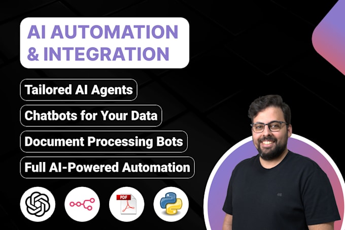Build ai agents, chatbots, email bots, integrations, internal workflow by Eng_samerhany | Fiverr