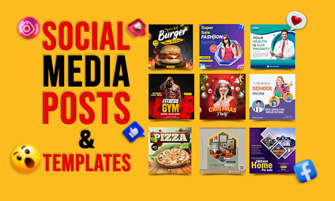 Facebook ads design, social media post, ad creative, instagram post by Gfxsawon | Fiverr