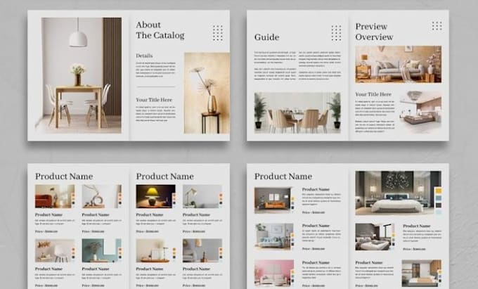 Design promotional sale business lookbook, magazine product catalog by ...