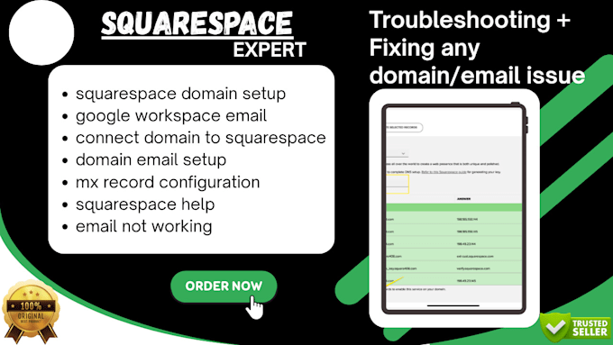 Manage squarespace domain and google workspace email setup by Danny_jame | Fiverr