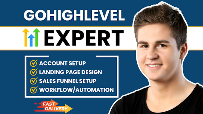 Build ghl landing page, go high level funnel website, gohighlevel ai automation by ...