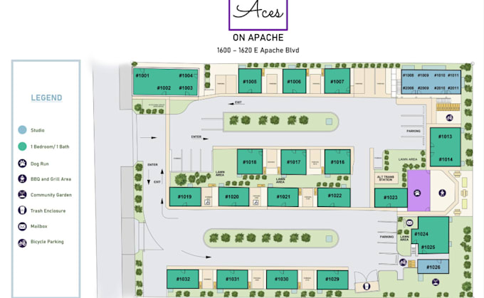 Design 2d site map, plan for building, apartment, house, playgrounds ...