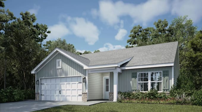 Deliver realistic 3d exterior renderings, interior, modern house ...