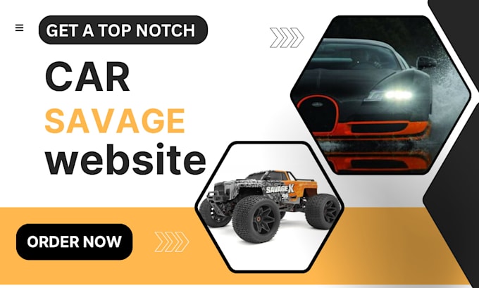 Create a car savage website car junk car park car accident by Shmicg | Fiverr
