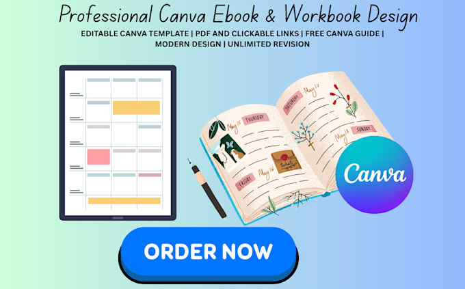 Create editable german canva workbook design worksheet book layout ...