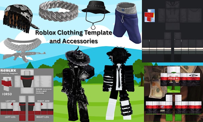 Design custom roblox clothing template roblox outfits roblox shirt ...