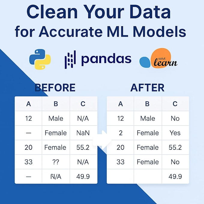 Clean, format, and preprocess your data using python or excel by Datawithumair | Fiverr