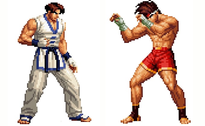 Create pixel art character 2d spritesheets pixel art animation pixel ...