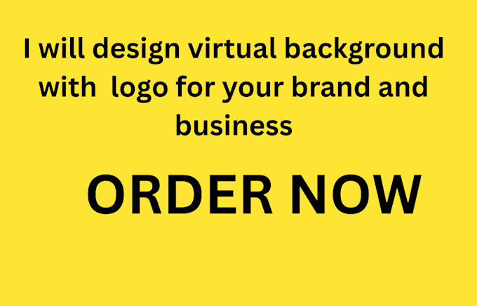 Design a custom zoom virtual background with your logo by Cart_crafted ...