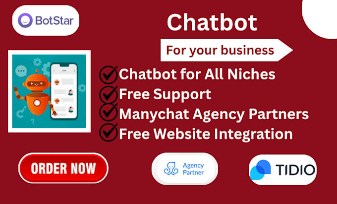 Setup ai chatbot for social media platforms via manychat tidio chatfuel ...