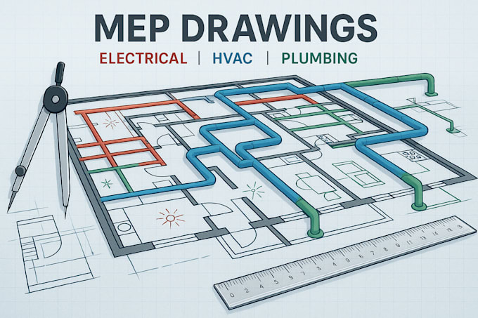 Draw mep drawings, electrical, hvac and plumbing drawings by Matthew ...