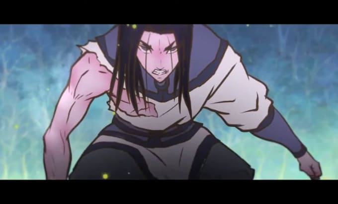 Do 2d animated video, 2d anime fighting, 2d cartoon animation, 2d short ...
