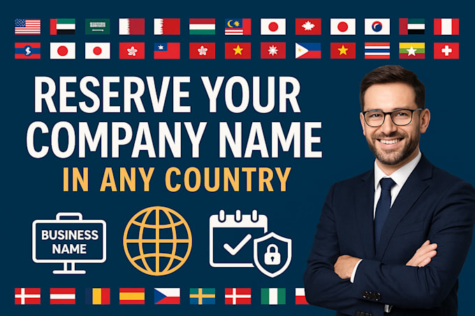 Reserve your company name for any country by Brinktom | Fiverr