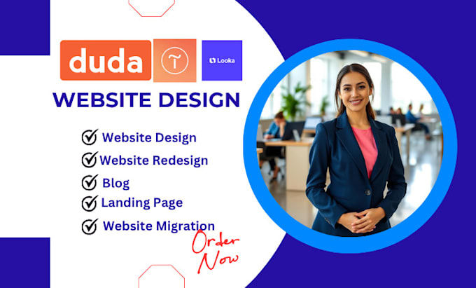 Design a website using the duda tilda looka website builder by Mia ...