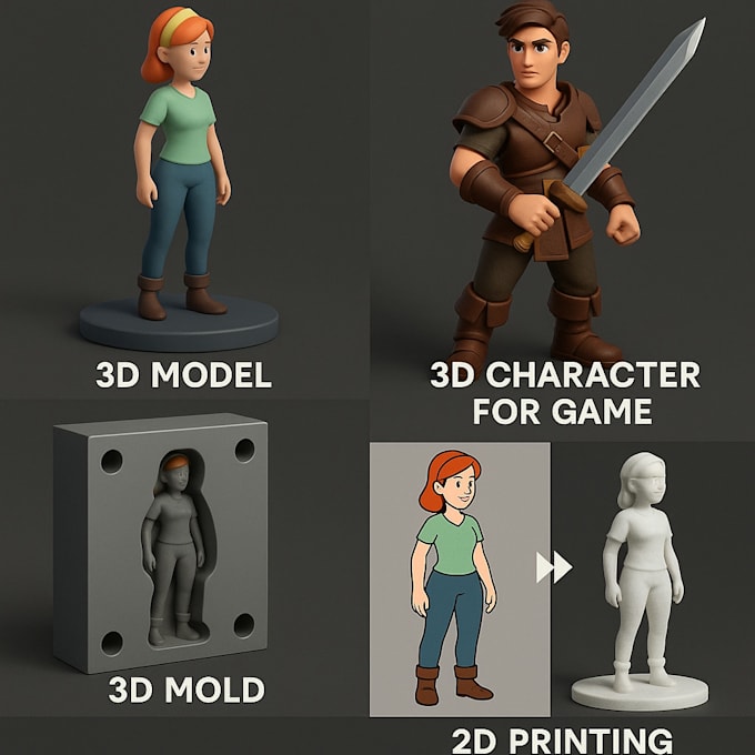 Create3d Character For Game Realistic Character 3d Model 3d Animation3d Game By Foolmilekan