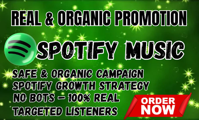 Spotify music organic campaign music promotion spotify promo profile ...