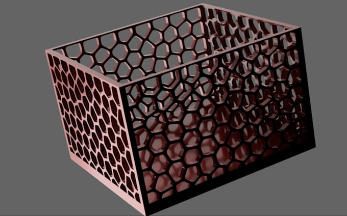 Do 3d model with voronoi pattern, tpms design, honeycomb pattern 3d model design by Alicemaline ...