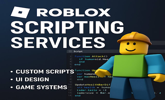 Do roblox scripting roblox script roblox game development ui or gui by Arya_mason | Fiverr