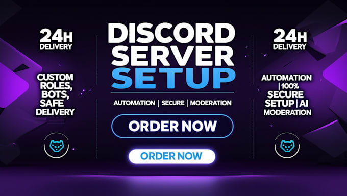 Do a powerful discord server setup with ai, bots, and automation within 24 hours by Sharon_ray1 ...