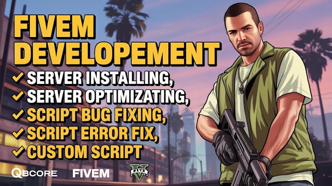 Develop and fix your custom esx or qbcore fivem server by Cole_l12 | Fiverr