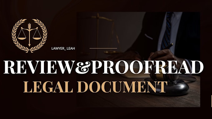 Edit critique review proofread any legal document contract agreement by ...