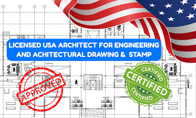 Draw architectural drawing, engineering drawing, stamp city permits ...