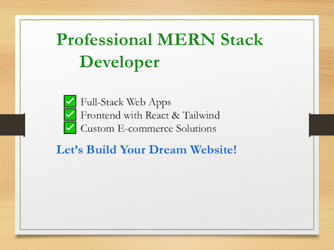 Build a mern stack website by Navyaanpatel | Fiverr