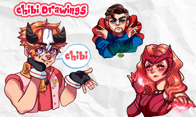 Draw cute chibi illustrations by Gatoshi_art | Fiverr