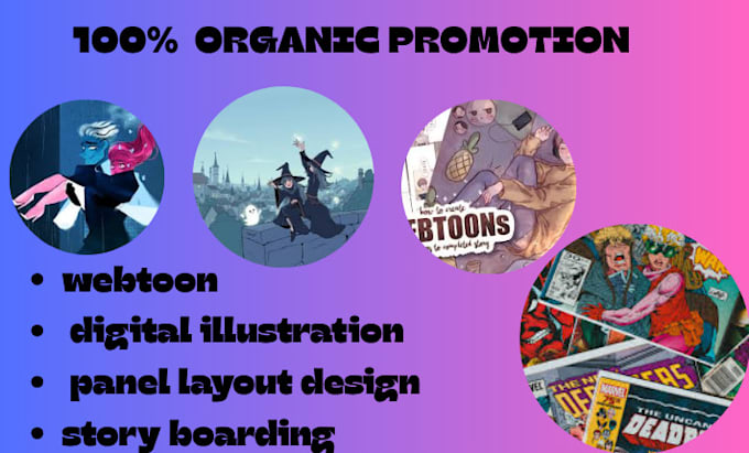 Do webtoon, digital illustration, panel layout design, story boarding ...