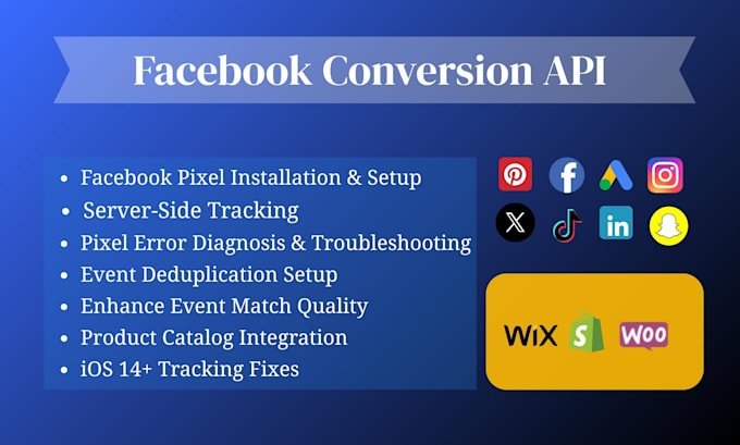 Setup facebook pixel and meta conversion api by Saifa_akter | Fiverr