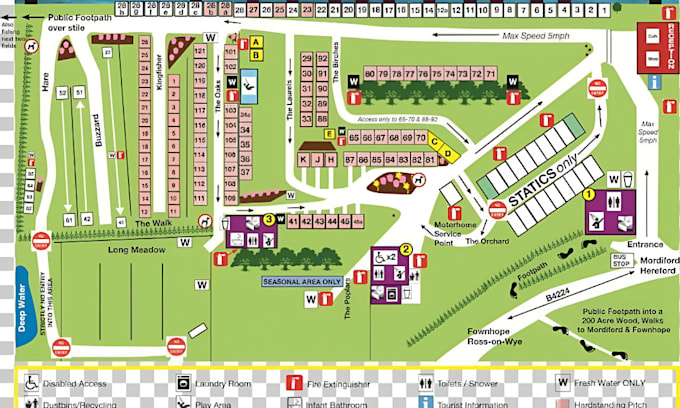 Do custom vector map design for event city rv paak campground dnd ...