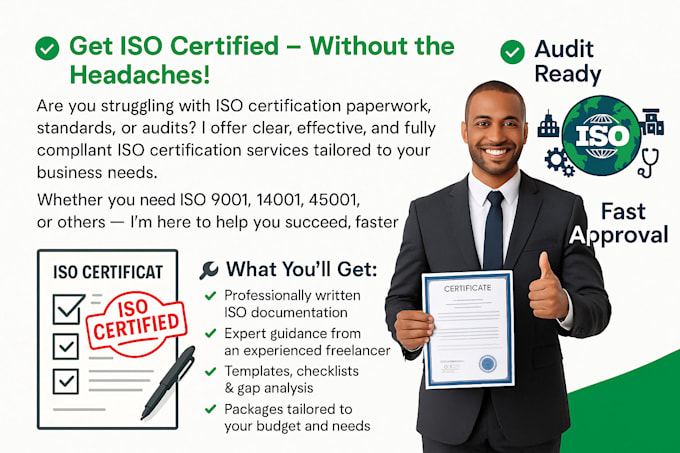 Prepare iso documents that pass audits with ease by Judecrochets | Fiverr