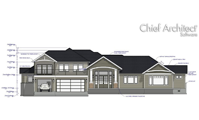 Draw blueprints in chief architect ready for permit by Isaac_johnn1 ...