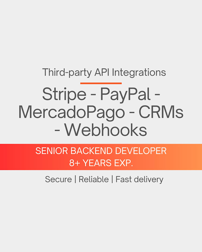 Integrate third party apis into your app or backend system by Blvckhub | Fiverr