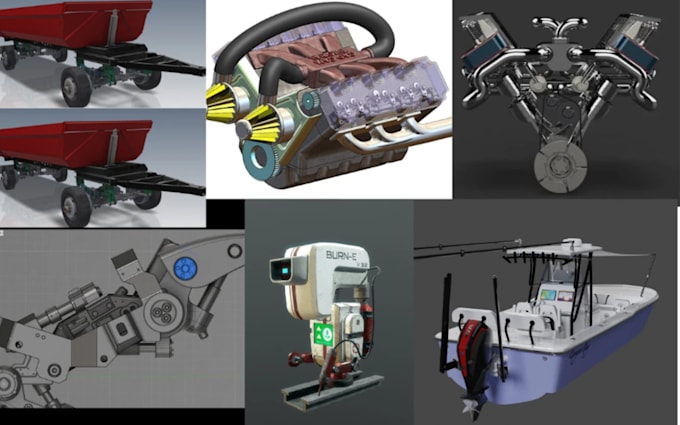 Cad design 3d model mechanical industrial 3d product render 360 view ...