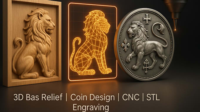 3d coin design 3d bas relief 3d laser engraving 3d cnc design 3d ...