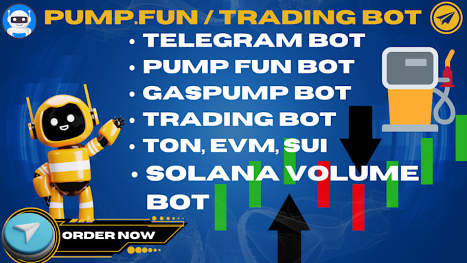 Build telegram trading bot pumpfun bot evm solana volume bot sui gaspump ton by Ryland_carter ...