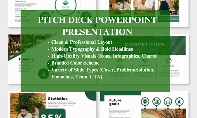 Design presentation pitch deck google slides, figma or canva by Andy ...