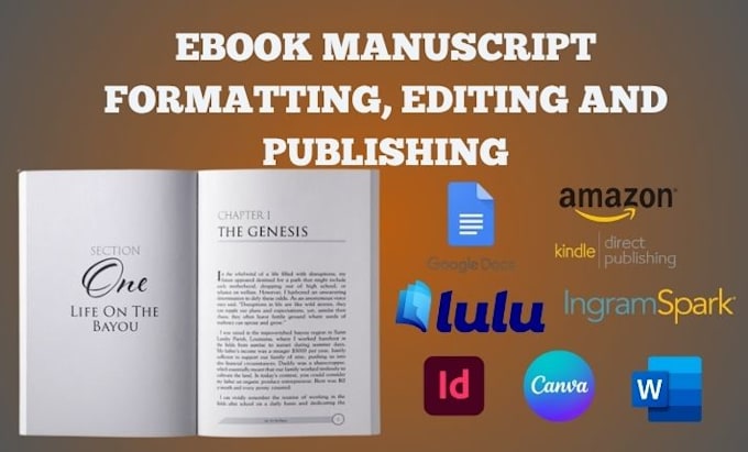 Format, copy line edit, grammar spell check kdp lulu ebook manuscript ...